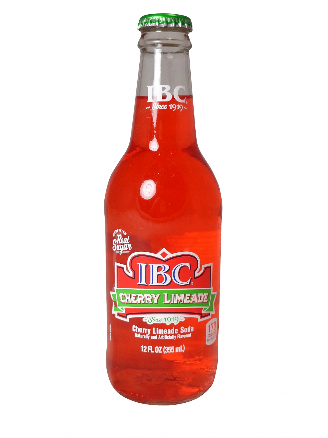 FRESH 12oz IBC Cherry Limeade soda - Soda Emporium