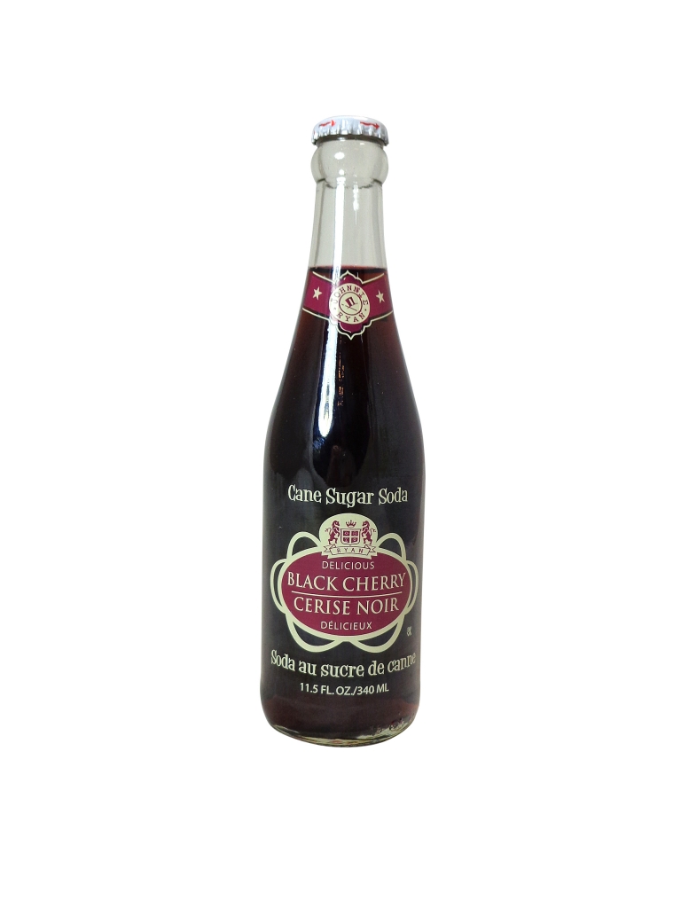 FRESH 12oz Johnnie Ryan Black Cherry soda - Soda Emporium