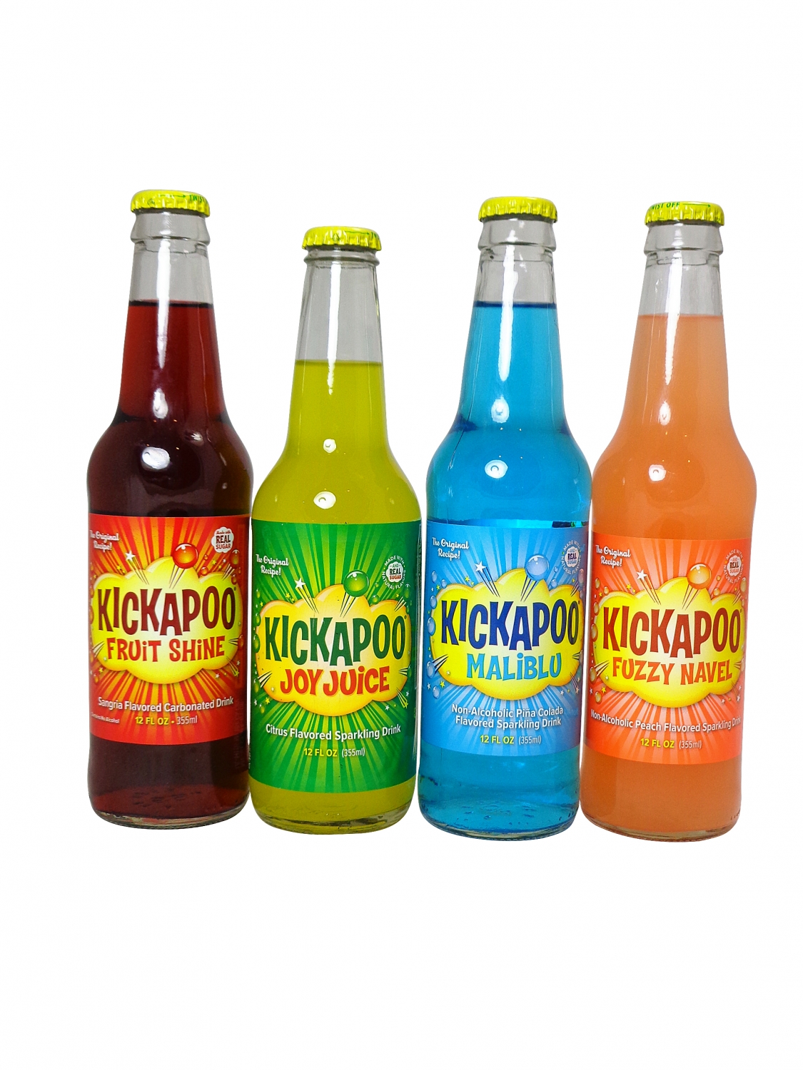 FRESH 4 Pk 12oz Kickapoo Variety - Soda Emporium