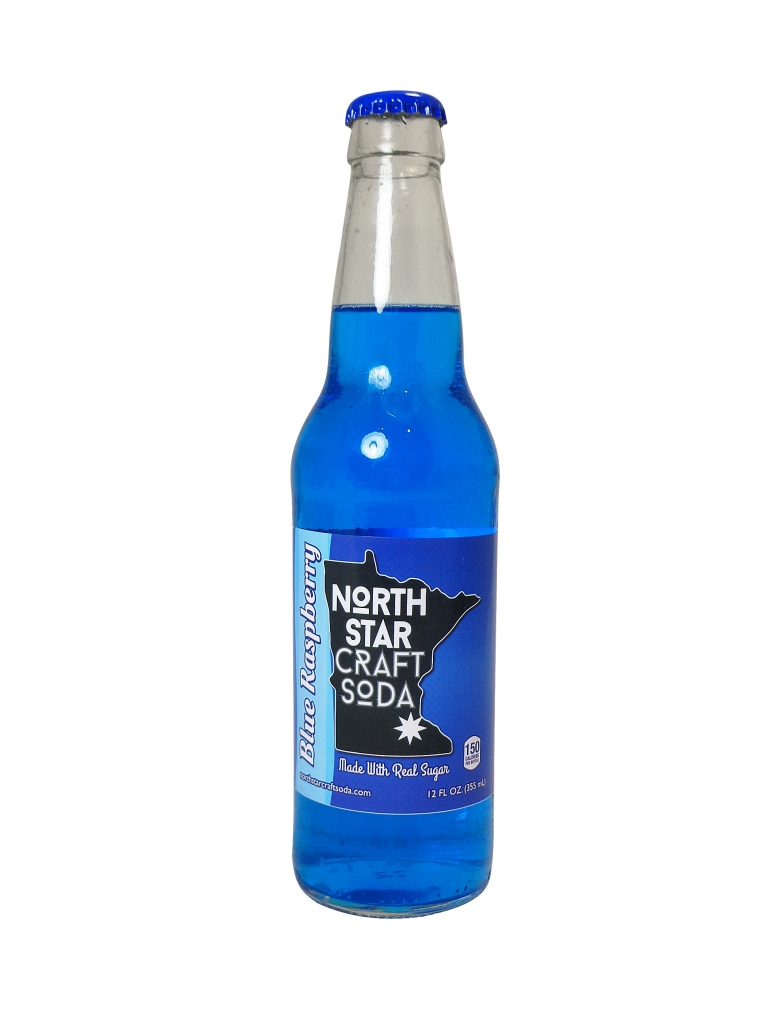 FRESH 12oz North Star Blue Raspberry soda