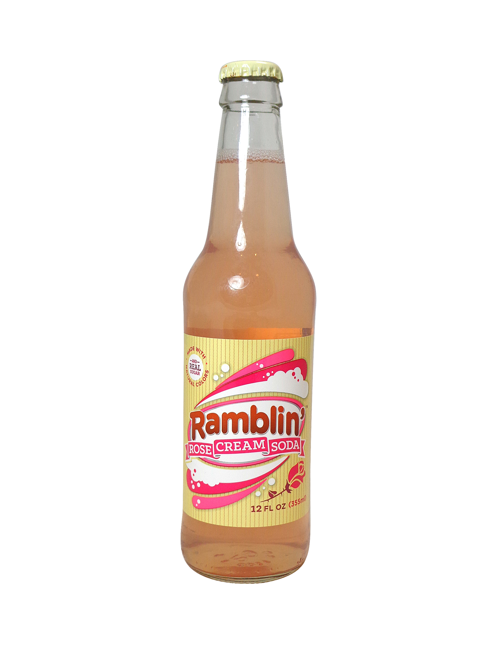FRESH 12oz Ramblin’ Rose Cream soda - Soda Emporium