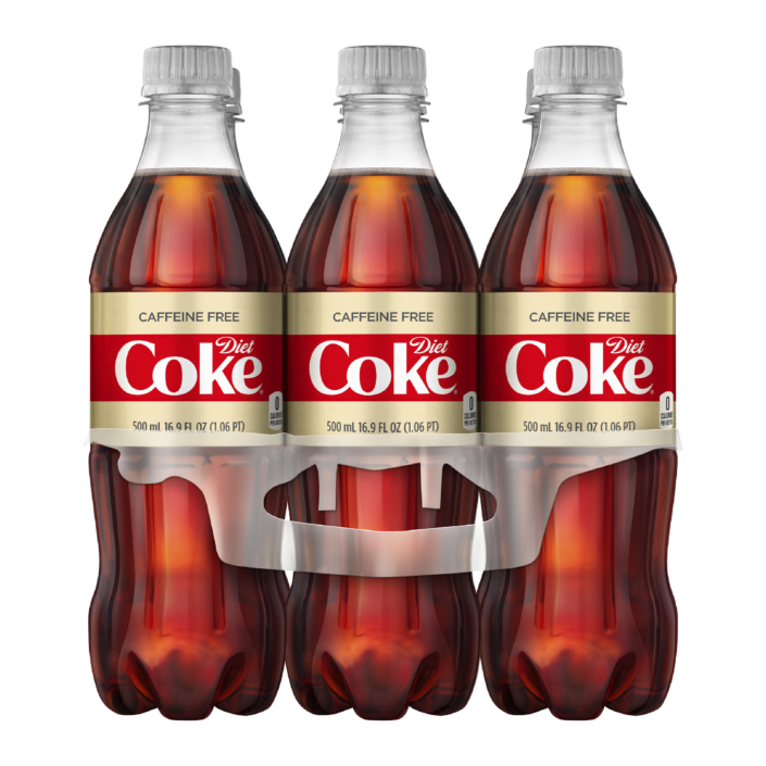 FRESH 6 Pk 16.9oz Caffeine Free Diet Coca-Cola Coke - Soda Emporium