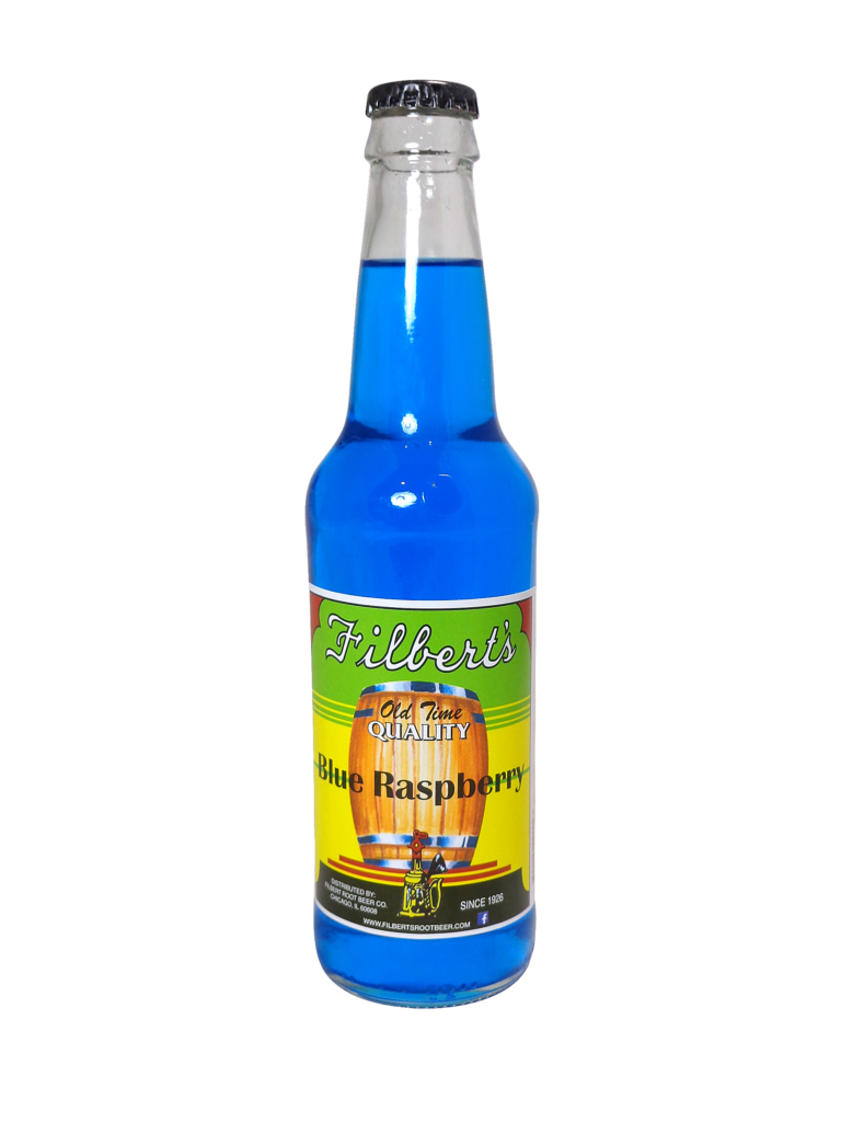 FRESH 12oz Filbert's Blue Raspberry soda - Soda Emporium