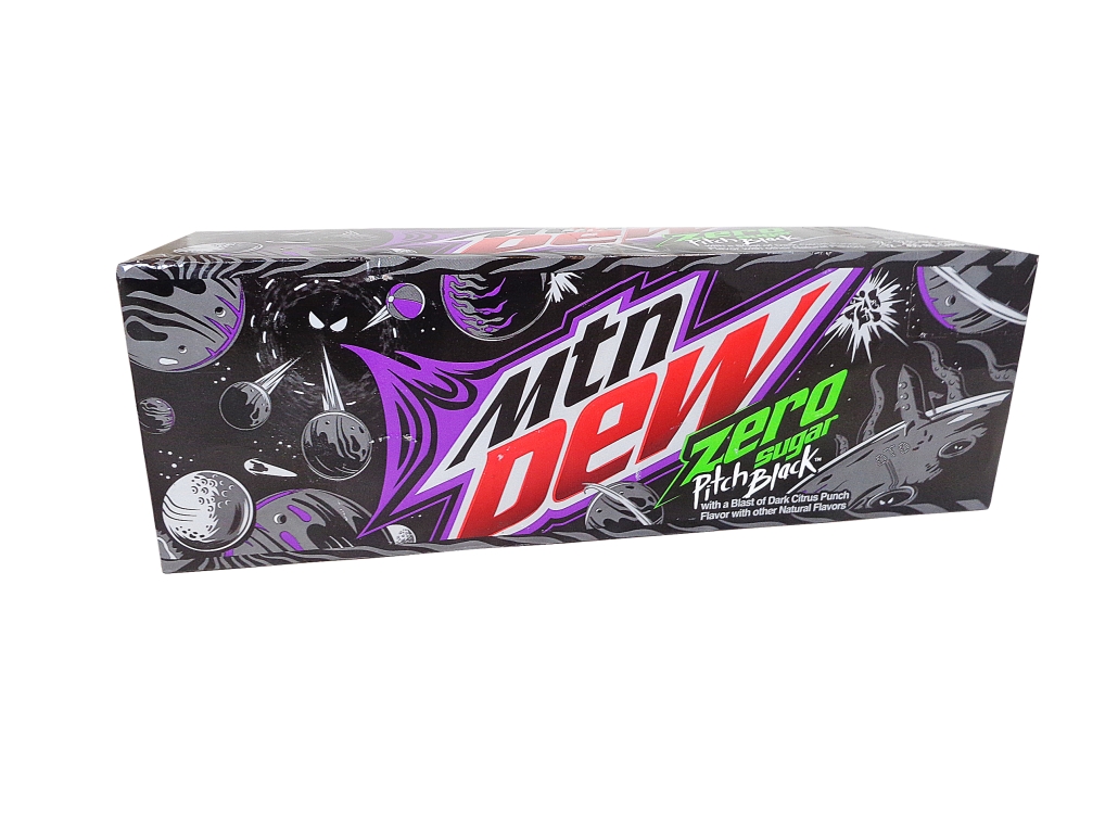 FRESH 12 Pk Mountain Dew Pitch Black Zero Sugar Soda Emporium FRESH 12 Pk Mountain Dew Pitch Black Zero Sugar Soda Emporium