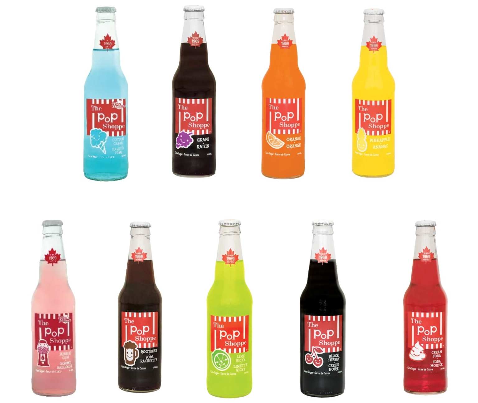 FRESH 12oz The Pop Shoppe Soda Variety Pack